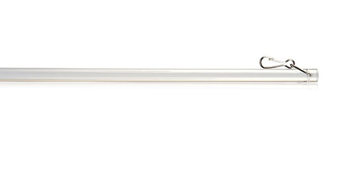 Clear Acrylic Drapery Baton/Wand with Clip
