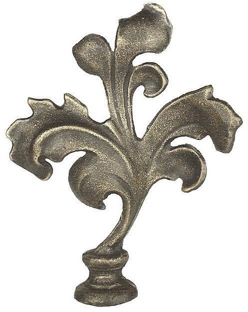 Leaf Finial for 1" Curtain Rods~Each