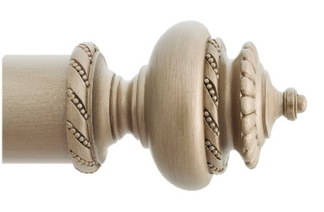 Adelaide Curtain Rod Finial for 2 1/4" Wood Drapery Rods~Pair
