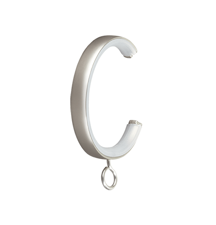 Bypass C-Rings with Eyelets for 1 1/8" Drapery Rods~8 Pack