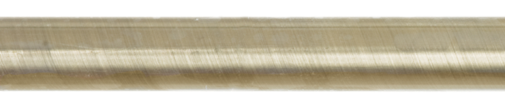 1" Iron Rod in Brushed Brass