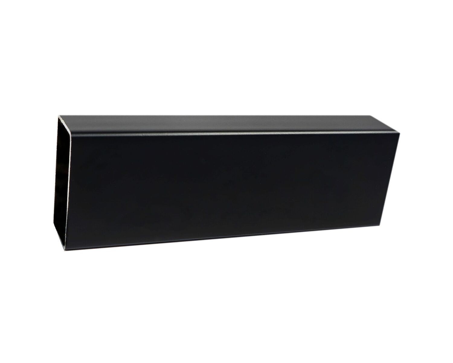 Rectangular Black Curtain Rod 2" x 1"