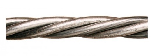 Steel Twisted Curtain Rod ~1 1/2" Diameter (by the foot)