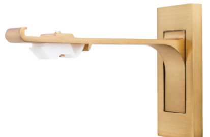 Single Bracket with Decorative Plate for 1 1/8" Traverse Rod~Each